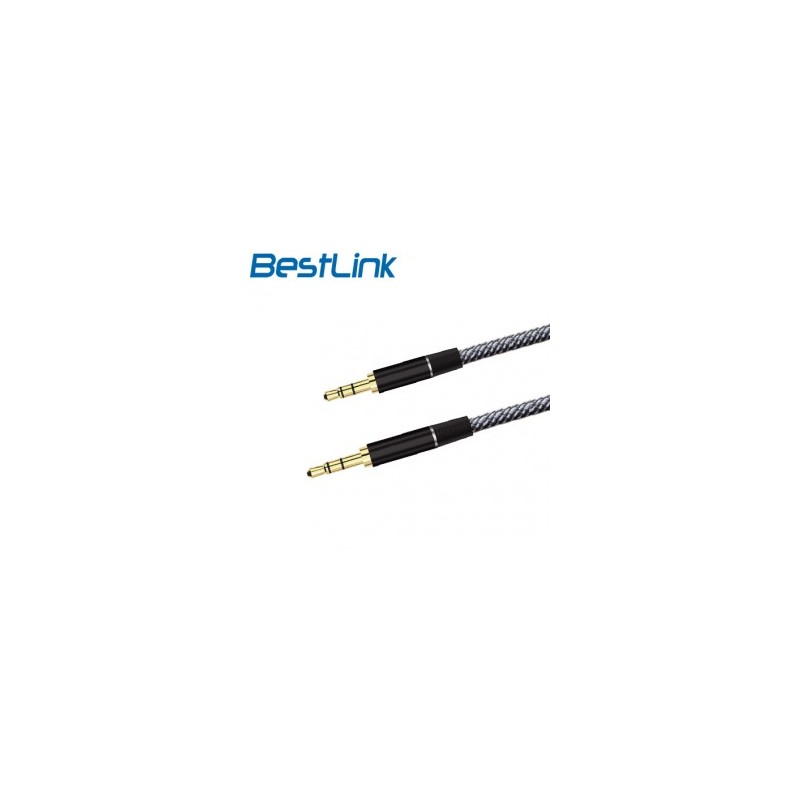 Cable Plus Aux 3.5 M/M 1mt Bestlink BL-CB120